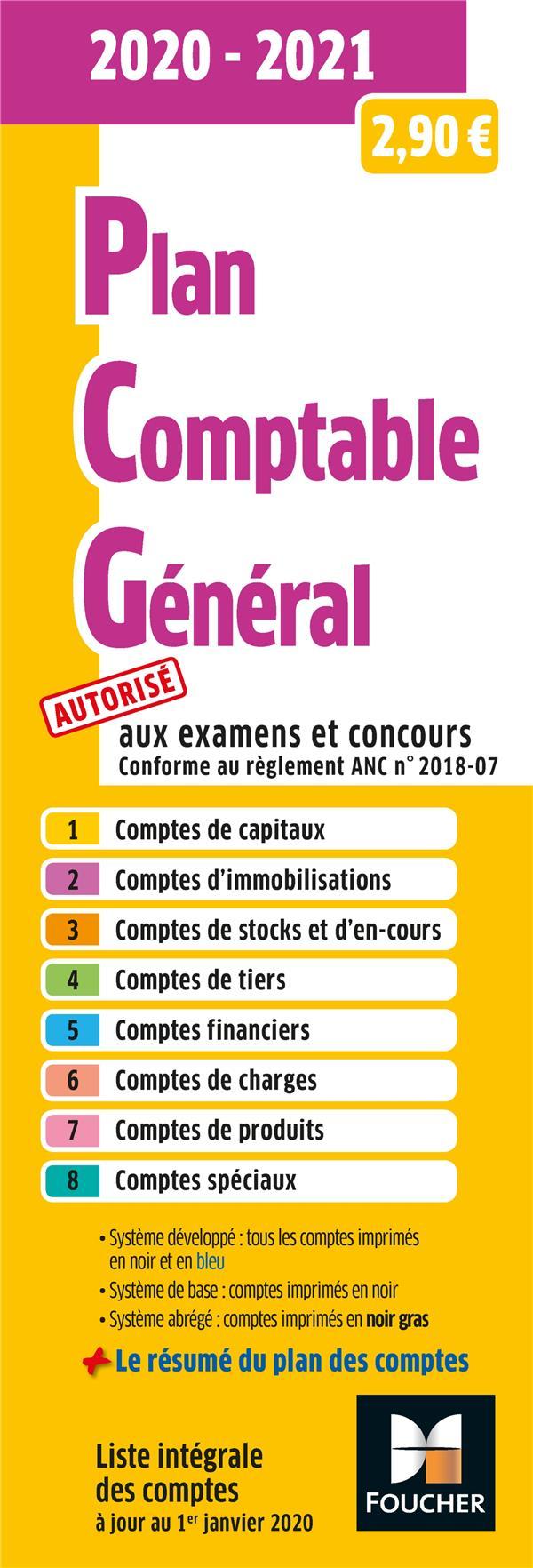 Plan comptable général ; PCG (édition 2020/2021) - France Loisirs Suisse